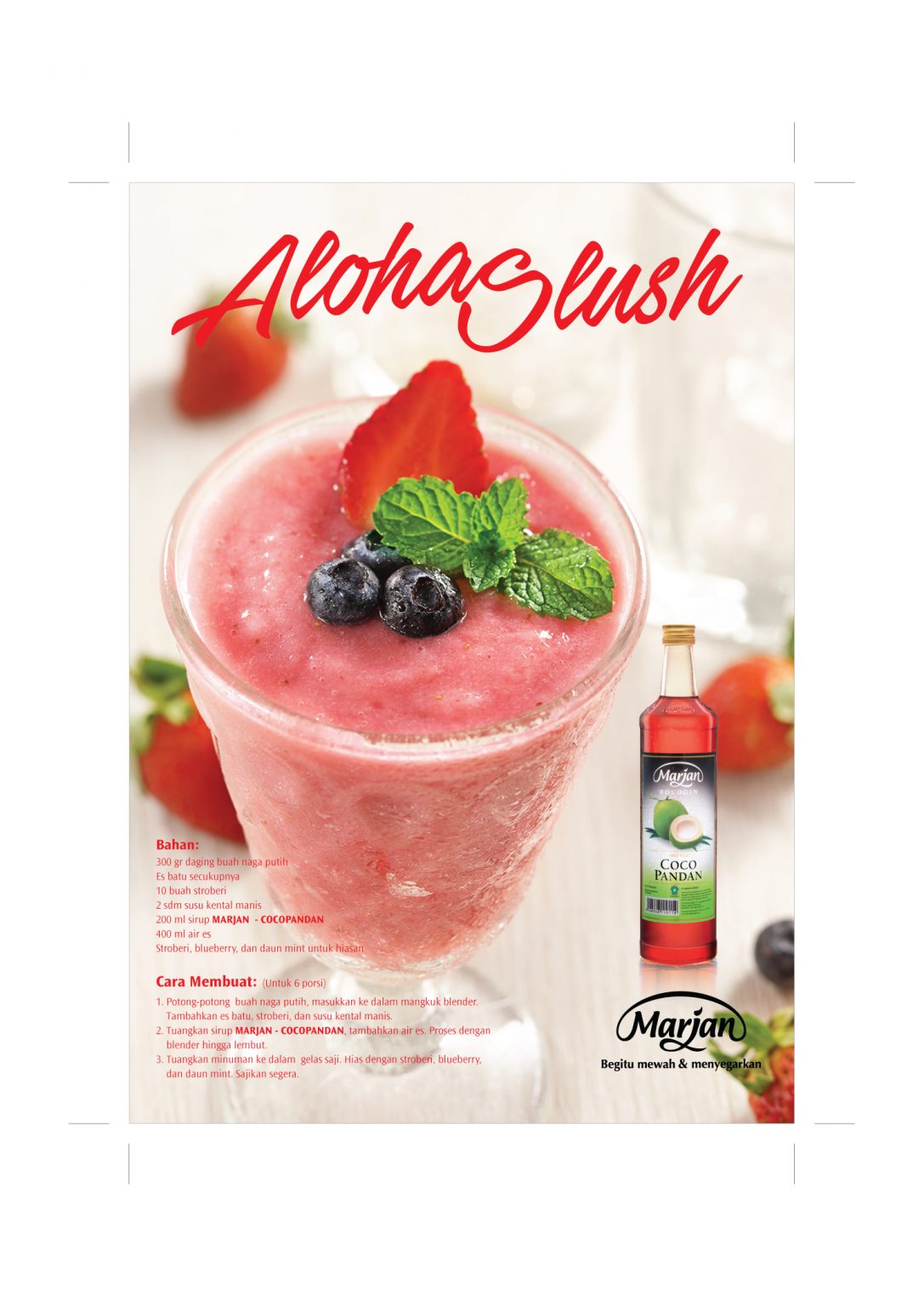 Sirup MARJAN SQUASH – COCOPANDAN – Marjan Official Site